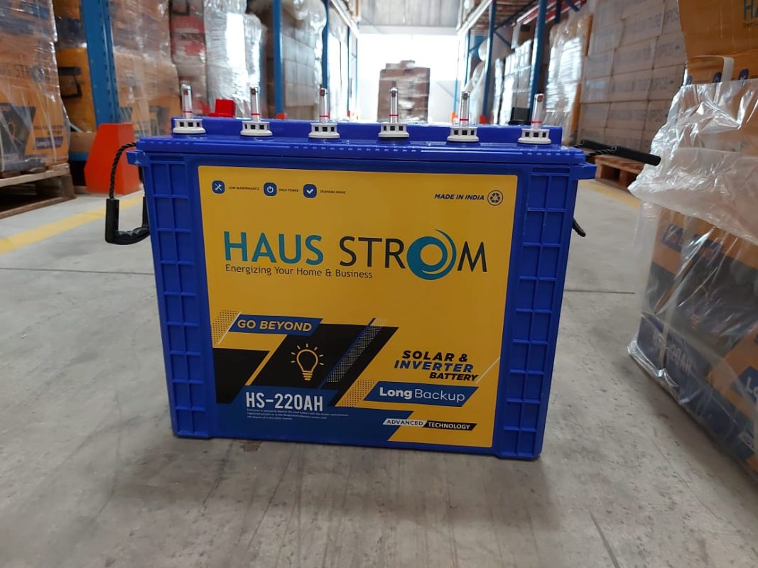 HAUS STROM INVERTER BATTERY 220AH MADE IN INDIA – Great Wall Solar